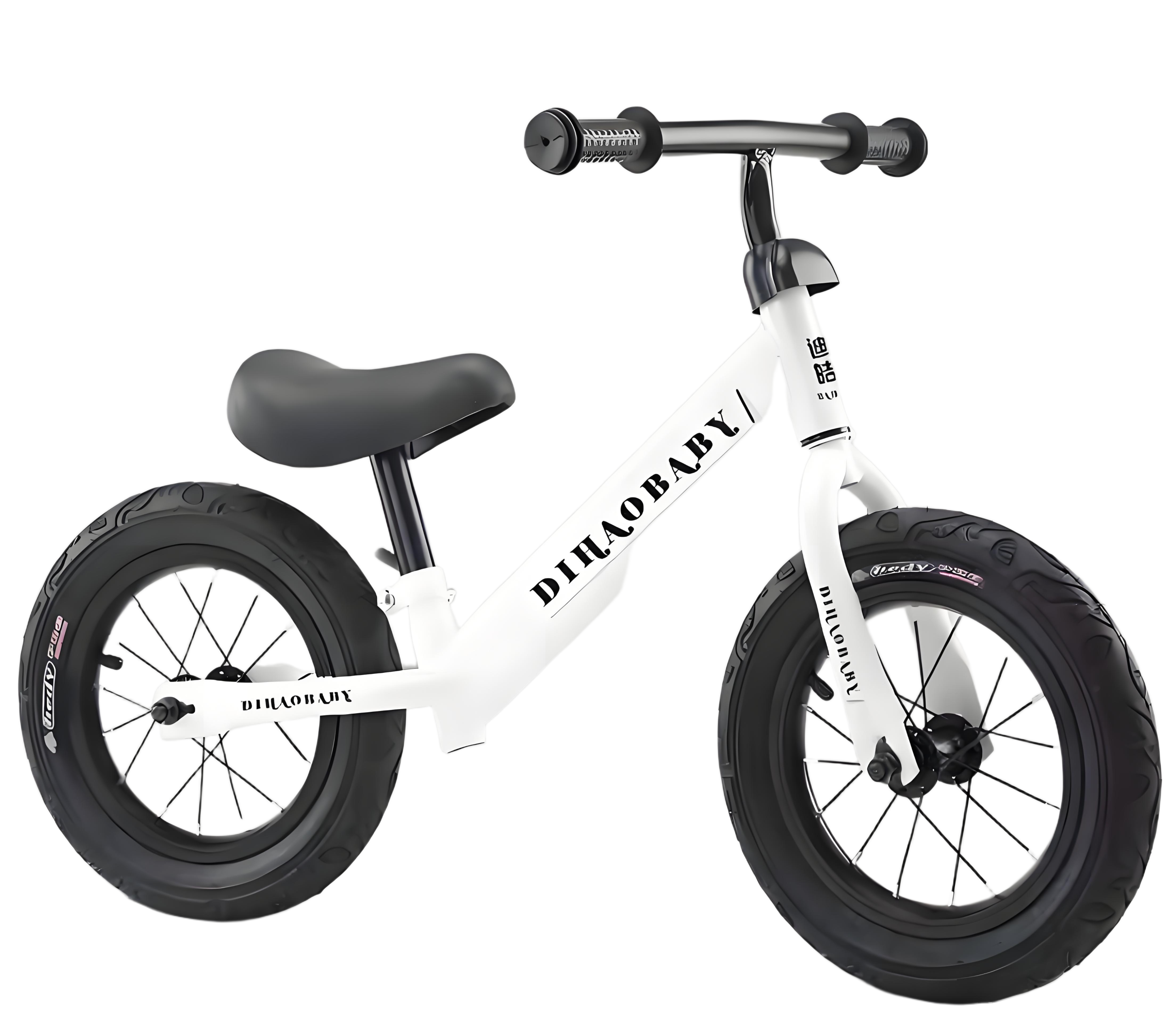 White: White Kids’ Racing Bike – HoverPlay